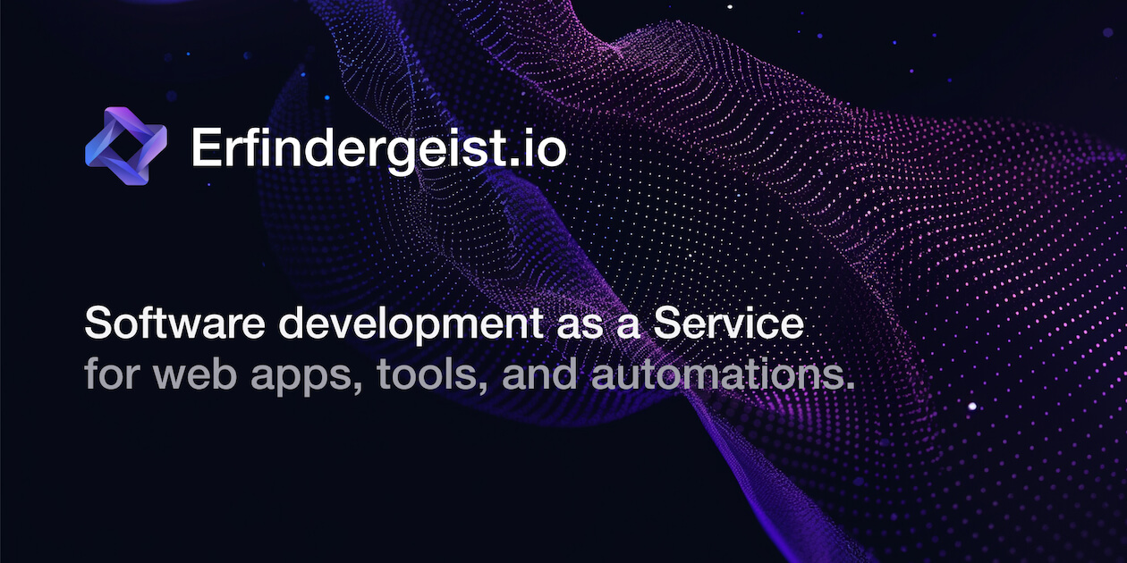 Erfindergeist.io - Software development as a Service for AI-powered web ...